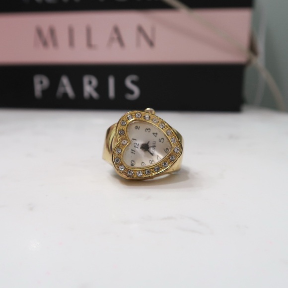 Urban Outfitters | Jewelry | Viral Heart Shaped Watch Ring | Poshmark